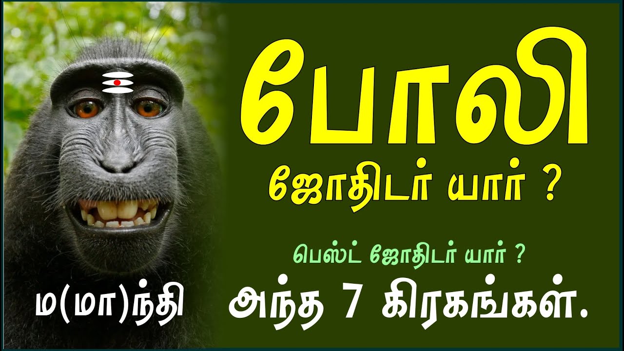 Best Jothidar in Tamilnadu, Best Astrologer in Tamilnadu - YouTube