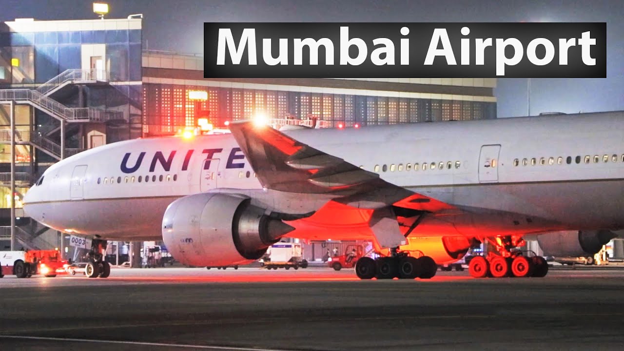 NIGHT AIRSIDE PLANE SPOTTING | 5 Beautiful flights at Mumbai CSMIA ...