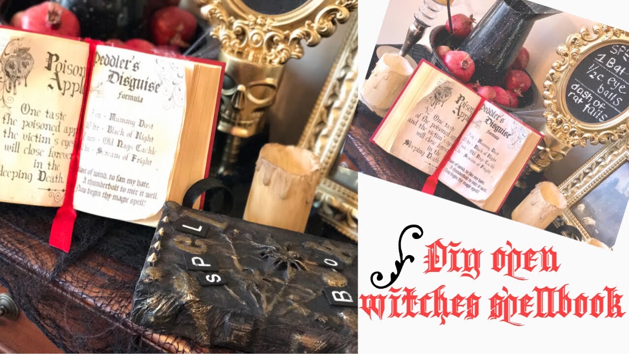 Diy Witches Spell Book | How to antique paper with coffee - YouTube