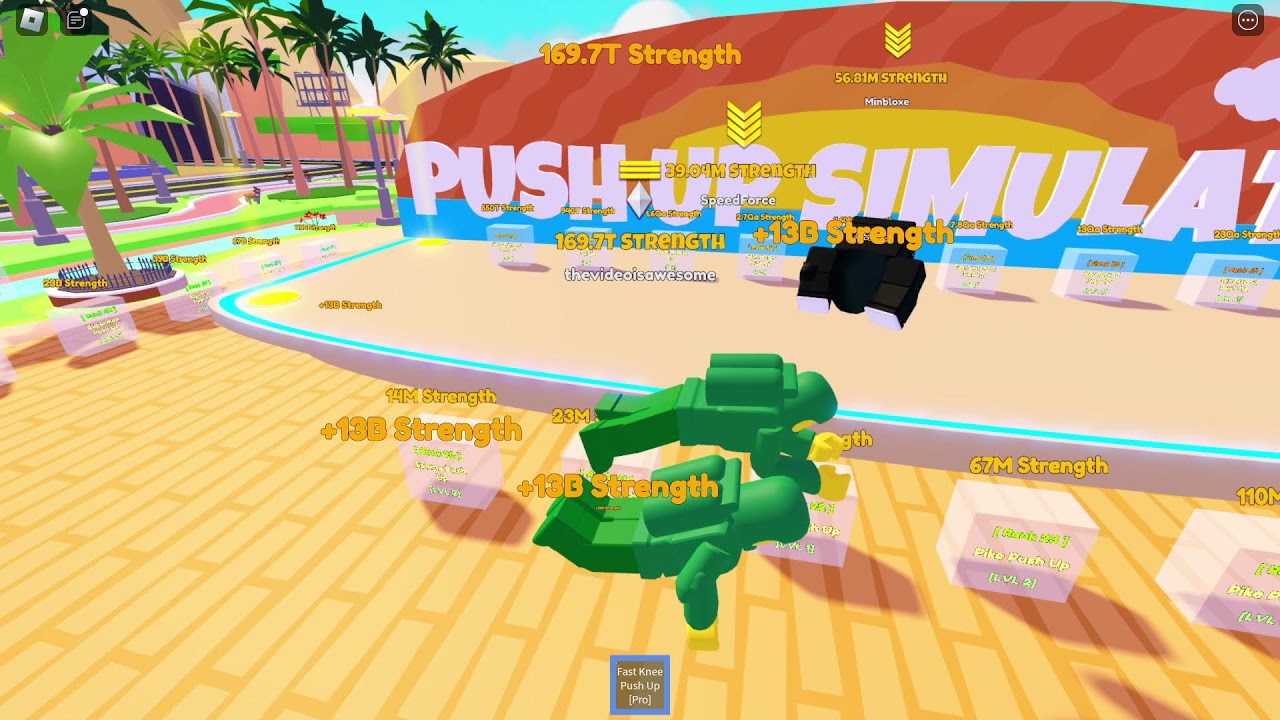 Roblox - Push Up Training Simulator - YouTube