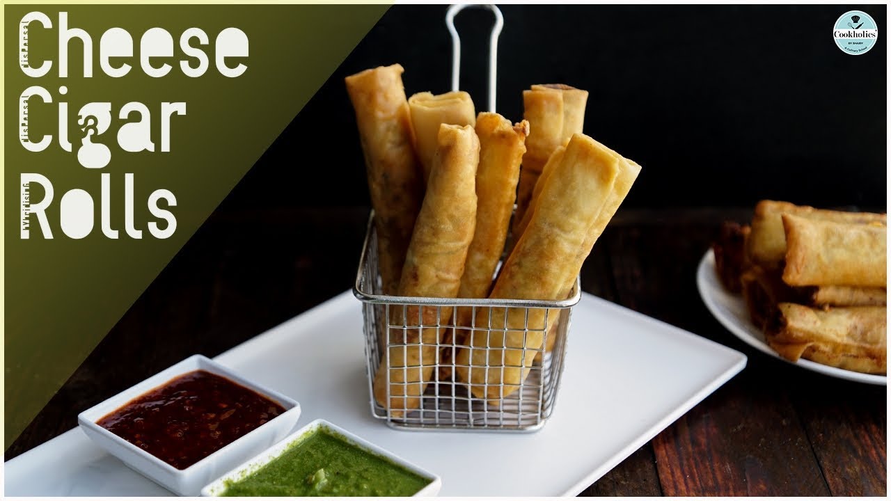 Veg Cheese Cigar Rolls (वेज चीज सीगार रोल) by Shaiby Agrawal - YouTube