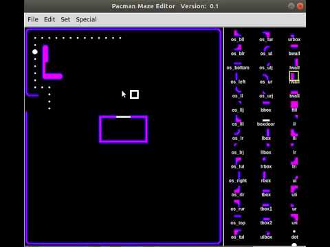 Pacman Maze Editor TCL/TK Script (homebrew arcade) - YouTube