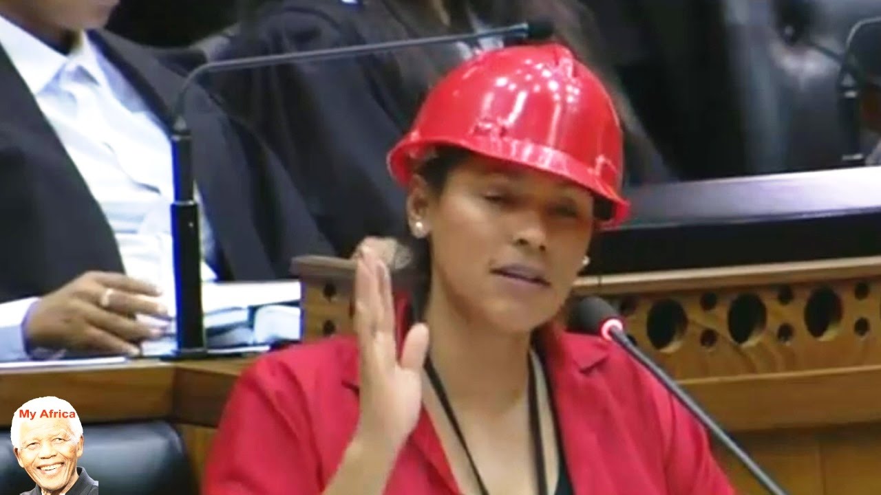 EFF New MP Hon Leigh-Ann Mathys Maiden Speech In Parliament - YouTube