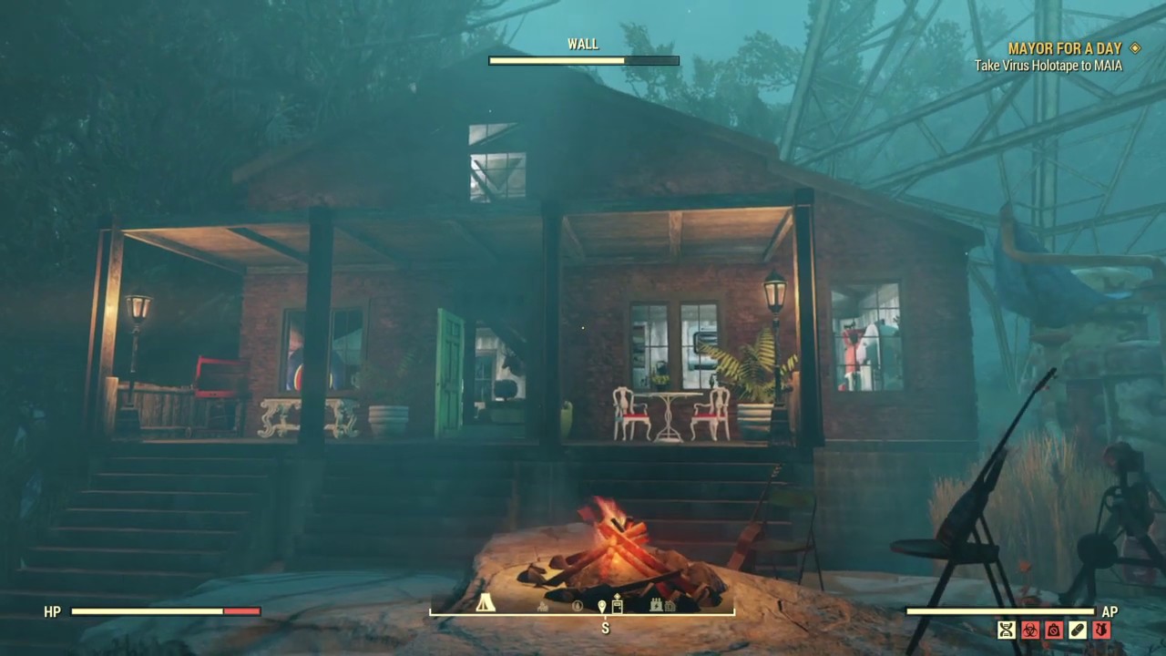 Fallout 76 CAMP Tour in the Mire. With Junk Extractor. - YouTube