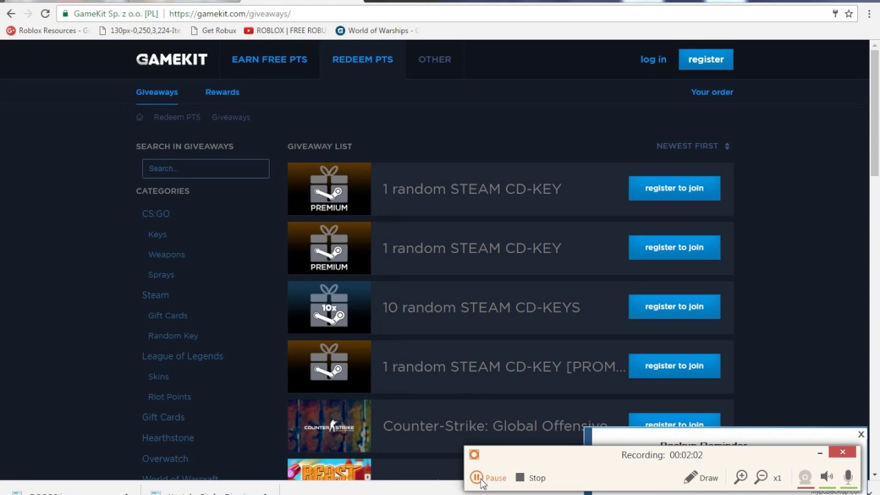 How to earn free STEAM CD-KEYS and more - YouTube