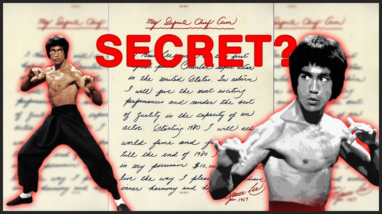 What was the letter Bruce Lee wrote to himself? (Goal Setting ...