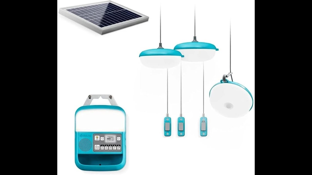 Portable Off Grid Solar Lighting System - YouTube