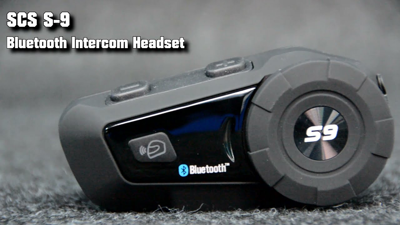 SCS S9 Bluetooth intercom - YouTube