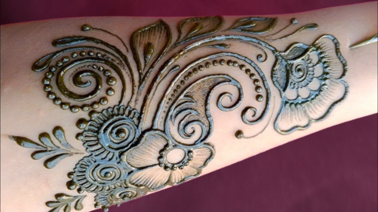 Alluring mehndi bunch design for front hand @Daytophasedesigns - YouTube