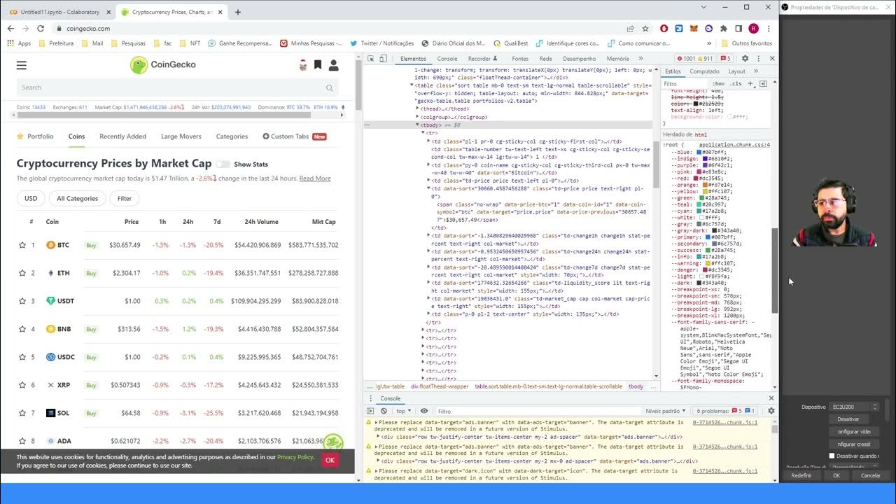 Web Scraping CoinGecko Python - YouTube