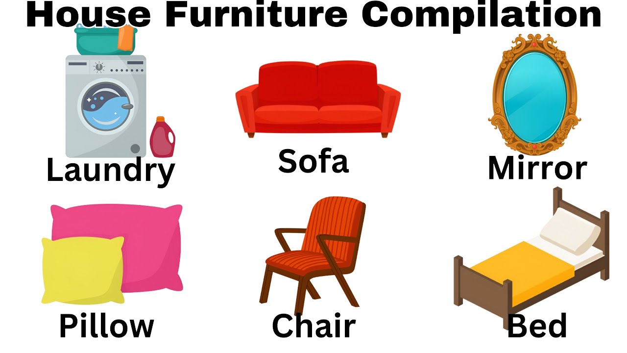 🏠🔑 House Items Vocabulary Compilation: Names, Spelling, and ...