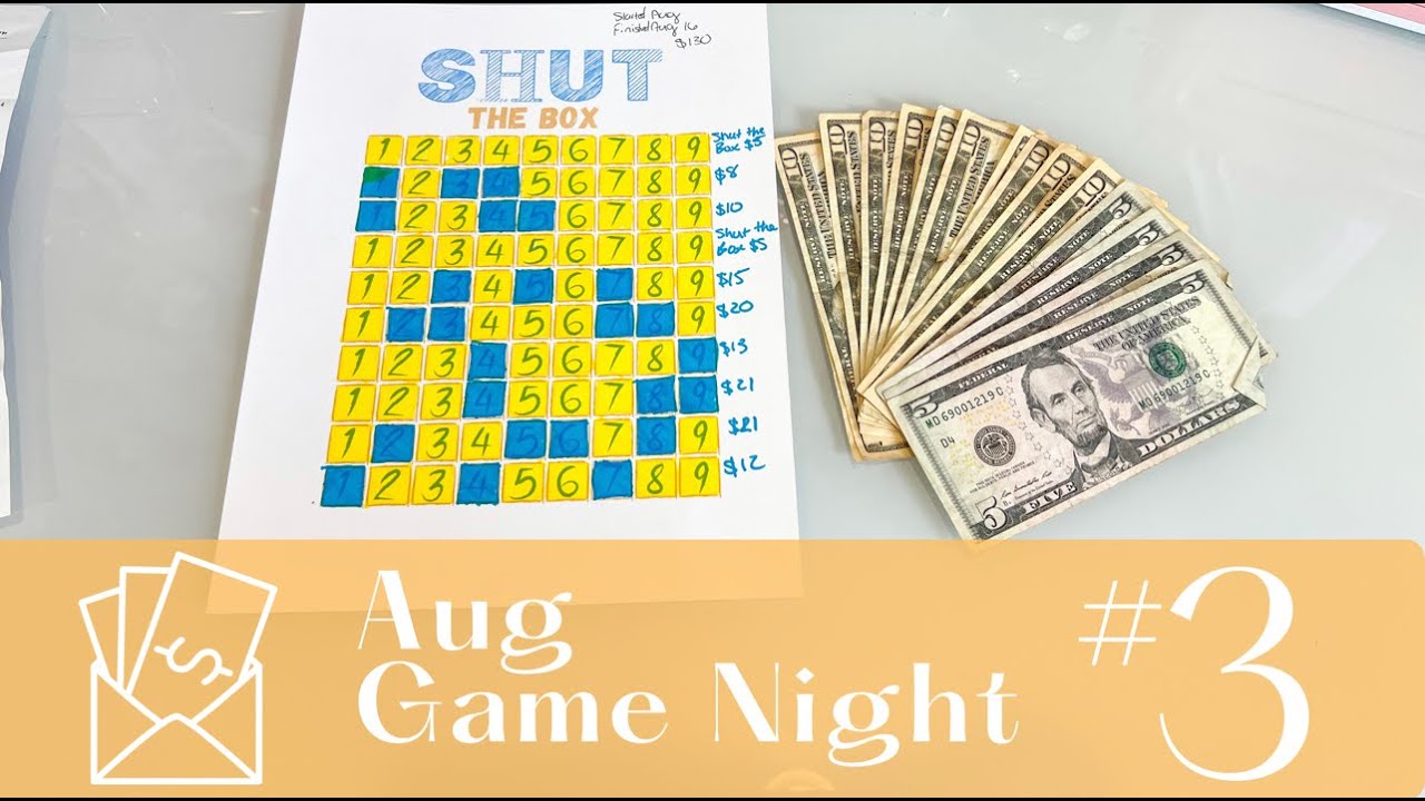Game Night! Cash Stuffing Aug wk 3 - YouTube