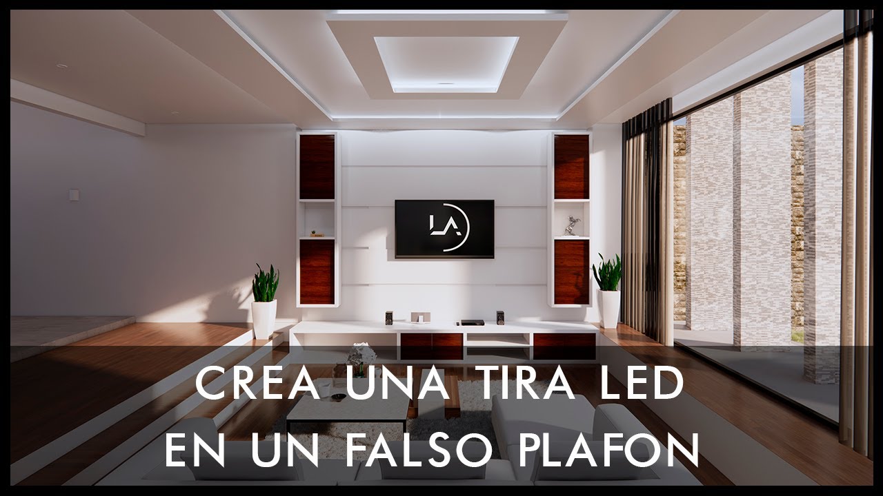¿COMO CREAR UNA TIRA LED EN UN FALSO PLAFÓN? | ILUMINACIÓN INDIRECTA EN ...