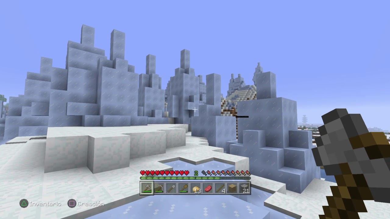 Minecraft supervivencia .Nieve!!! - YouTube