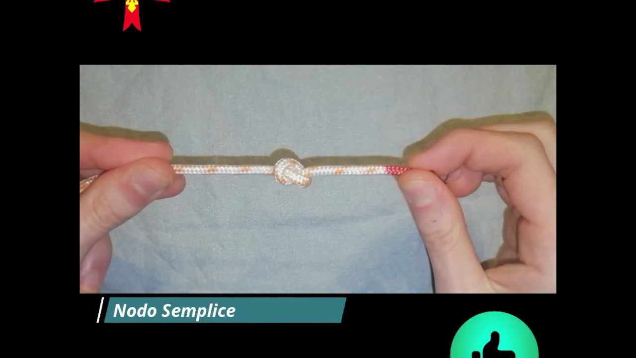 Pionieristica - Nodi - Mezza Chiave e Nodo Semplice - YouTube