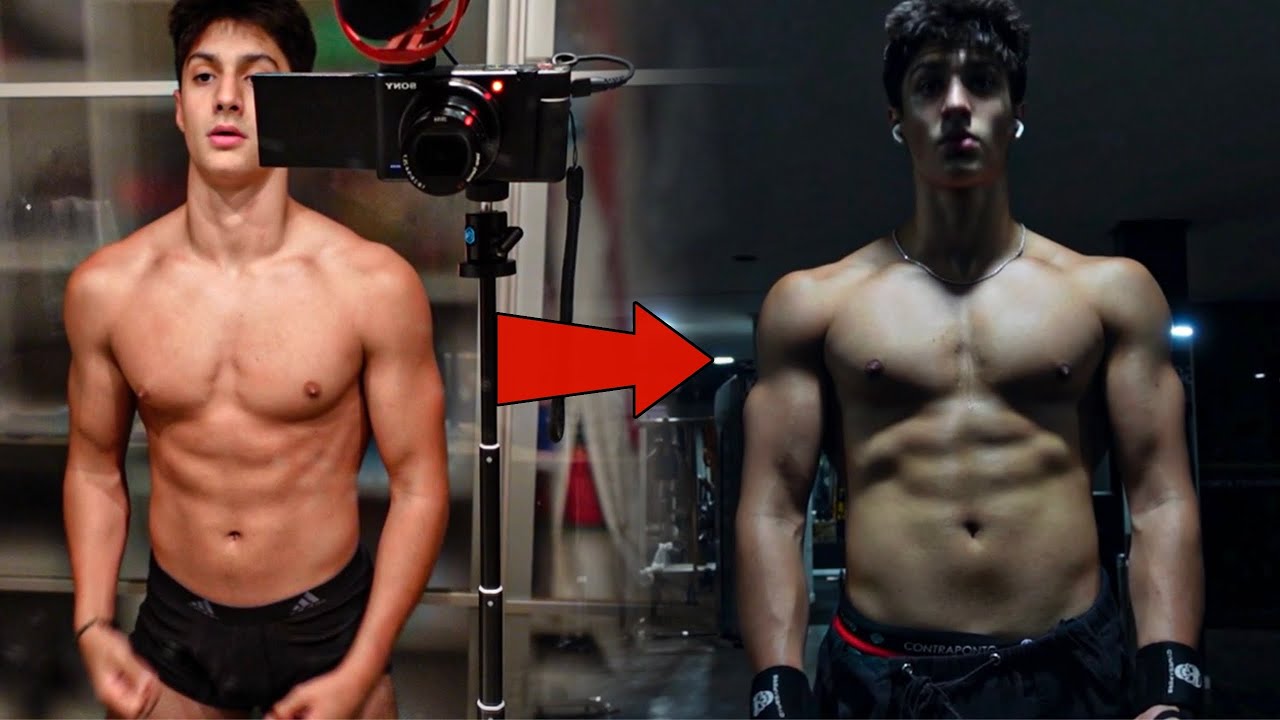 30 Day Body Transformation (Bulking Results) - YouTube