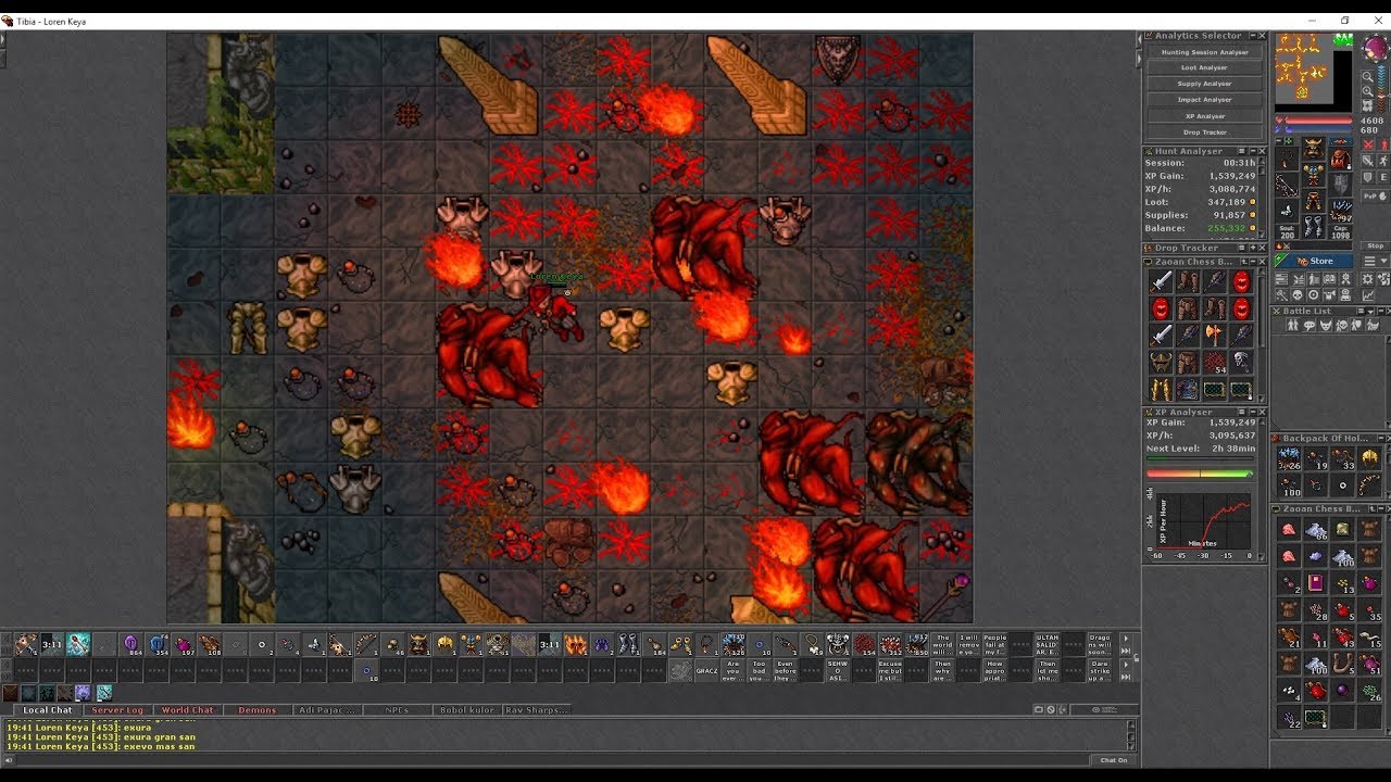 [Tibia. 300+ RP] 453 Rp hunting Oramond Dark Trails 3+kk/h exp (150% ...