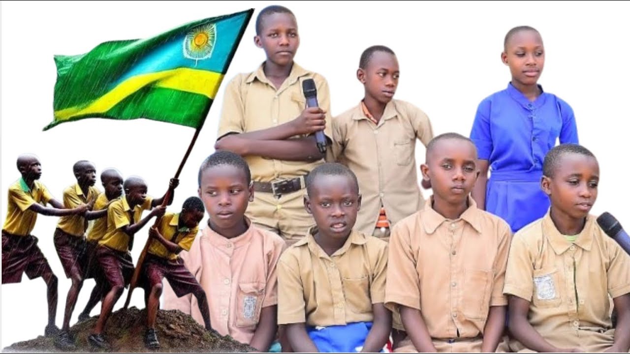 🚨 Twasuye b’Abana Bafashe idarapo mu mvura/ Mbega abana Bakunda igihugu ...