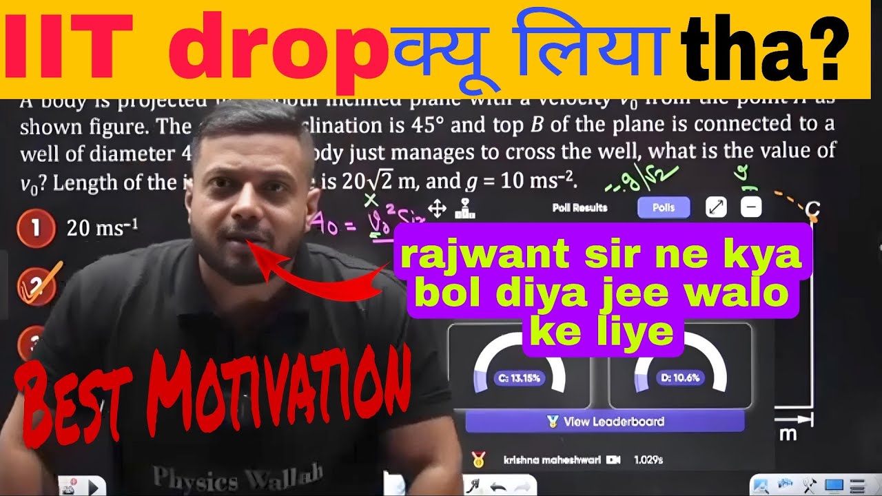 jee 2025 dropper strategy.real talk for jee aspirants by rajwant sir ...