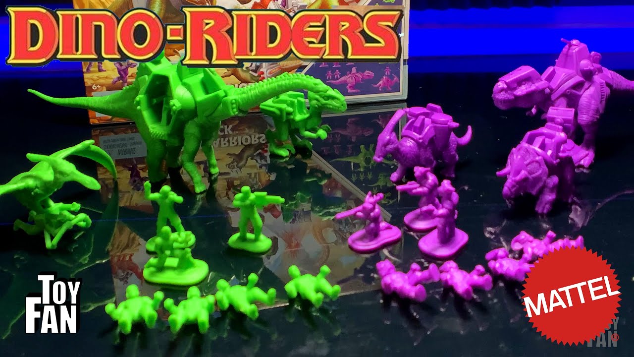 Dino-Riders Rulon Warriors Battle Pack Playset from Mattel! - YouTube