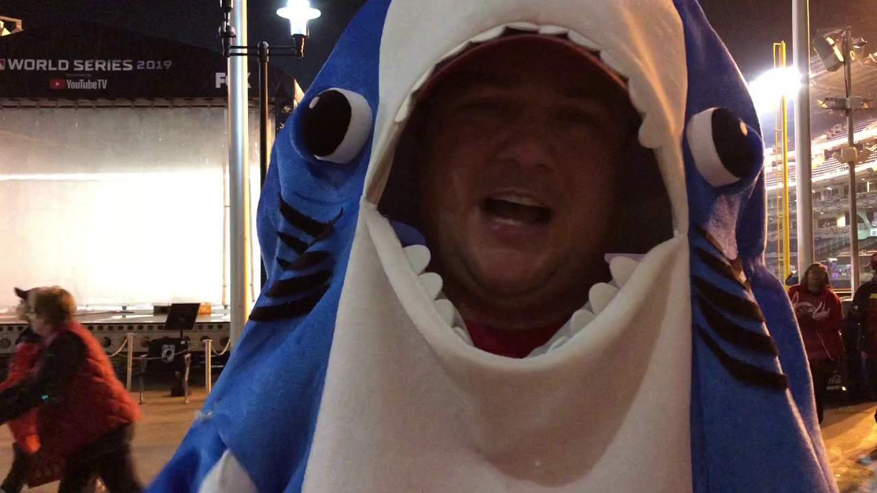 WTOP News catches up with Nats Shark Guy After World Series opener ...