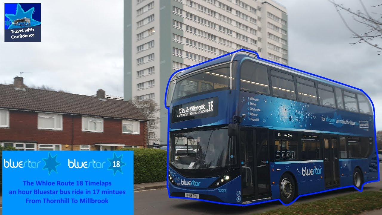 The Whole Bluestar 18 Route Timelaps from Thornhill To Millbrook an ...