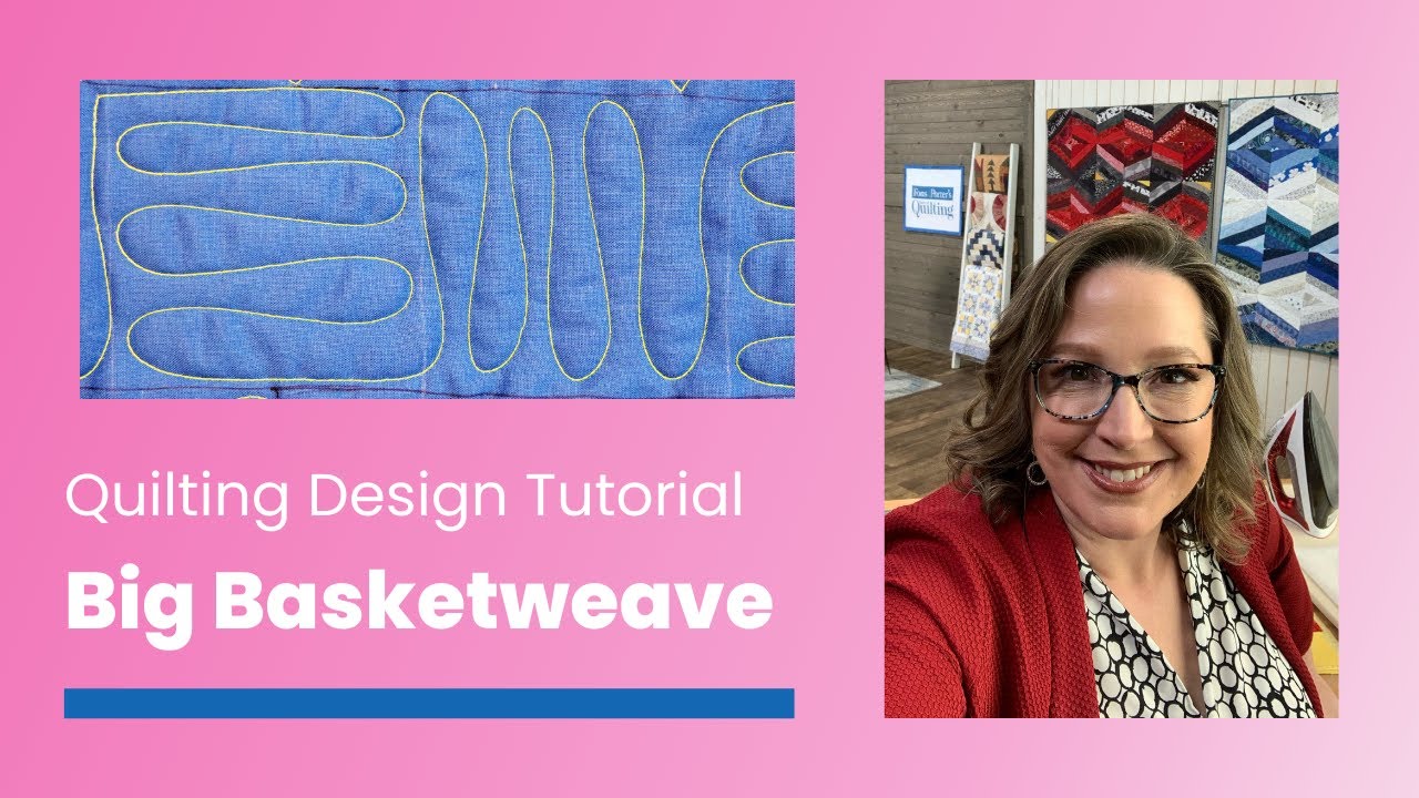 Big Basketweave Border - Quilting Design Tutorial - YouTube