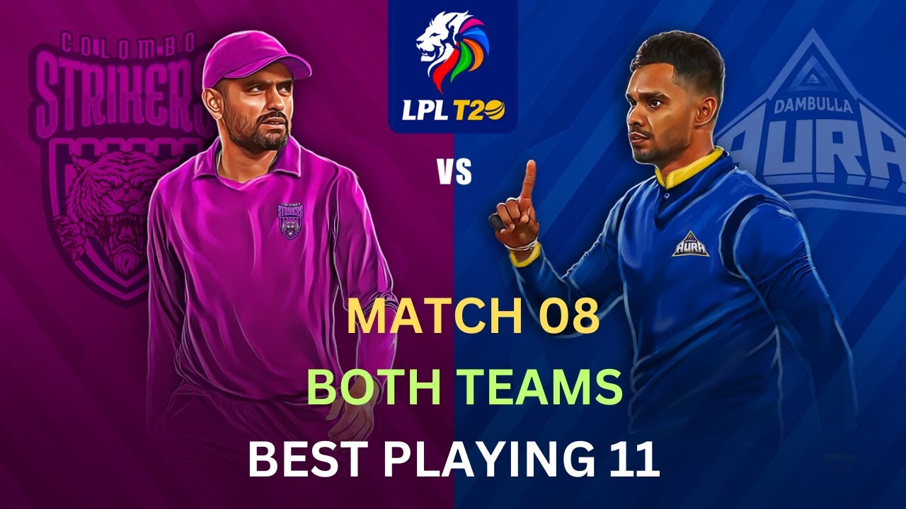 LPl 2023 | Colombo Striker vs Dambulla Aura Match 2023| Both Teams ...