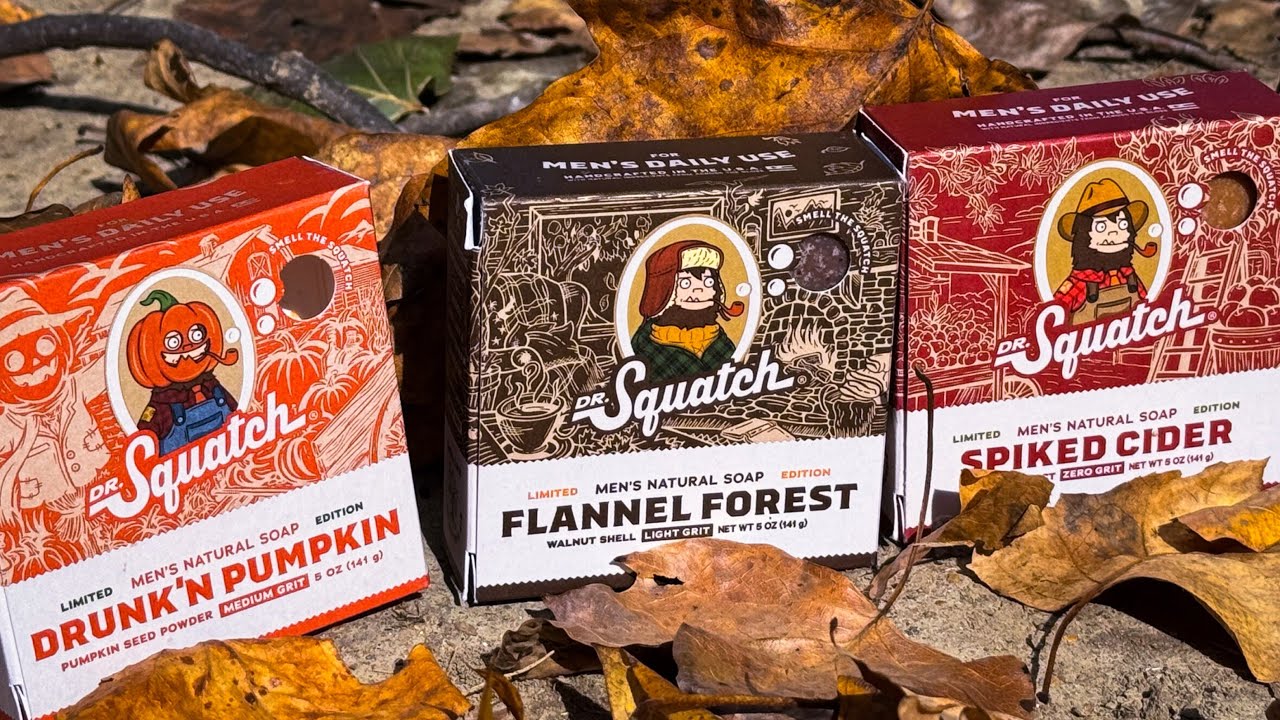 Dr. Squatch Fall Soap Review #drsquatch - YouTube