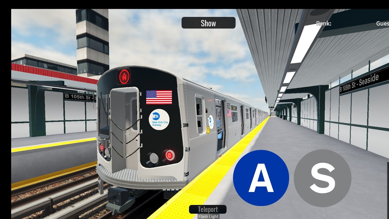 MTA [Roblox]: Rockaway Park Shuttle + (A) Train Action #mta #roblox ...