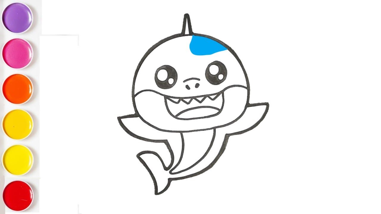 bolalar uchun akula rasmlari/ how to draw shark easily/рисунок акулы ...