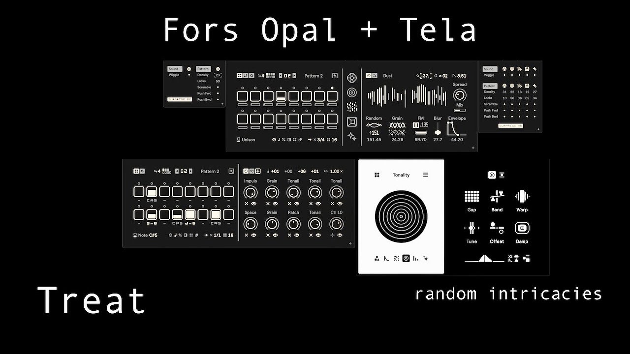 Treat x Fors Opal + Tela - random intricacies - YouTube