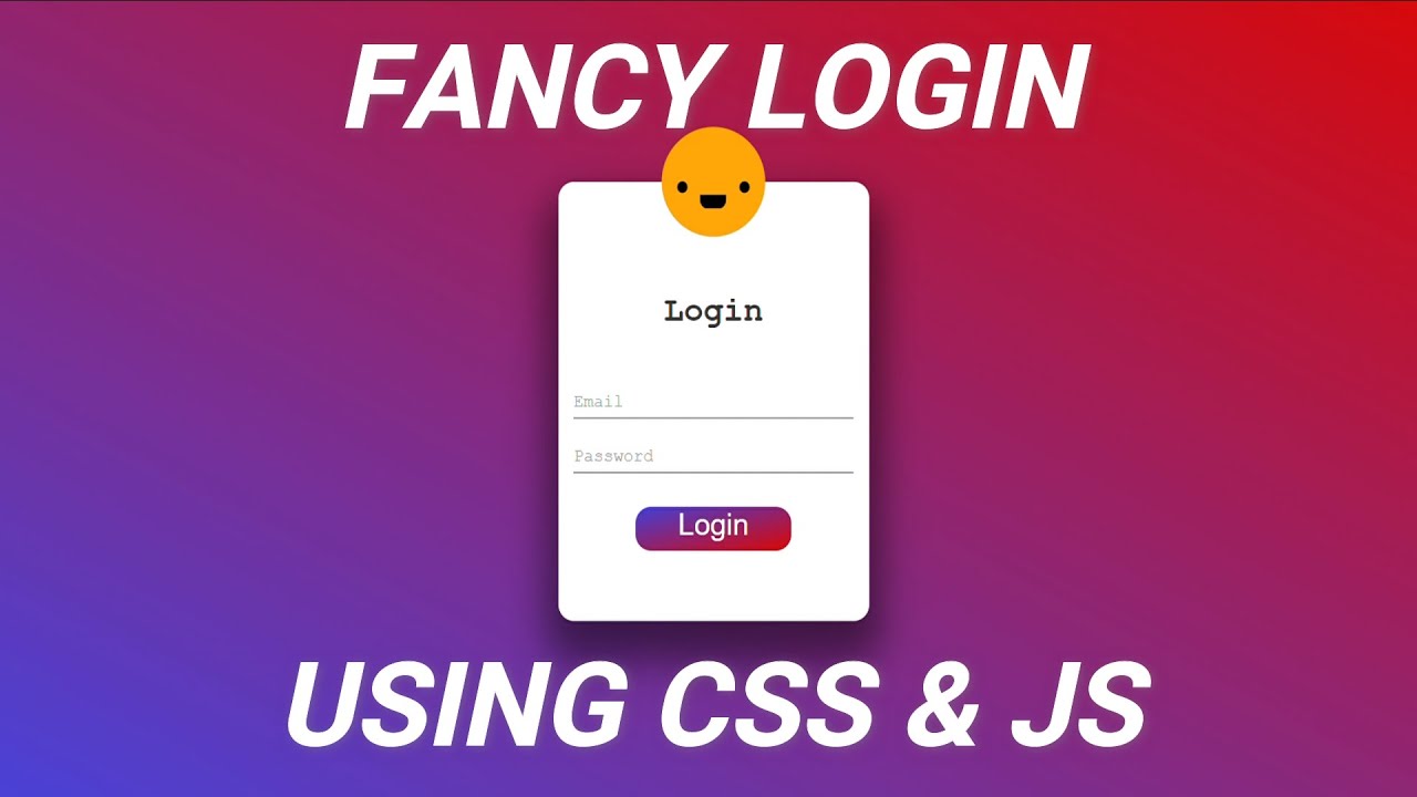 Fancy Login Page | Advance Login Form | Cool Login Form Using CSS & JS ...