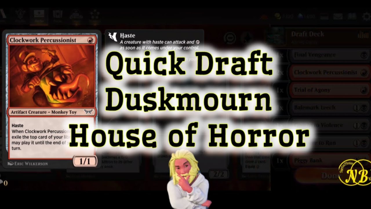 Quick Draft Duskmourn House of Horror Drafting and Deckbuilding ...