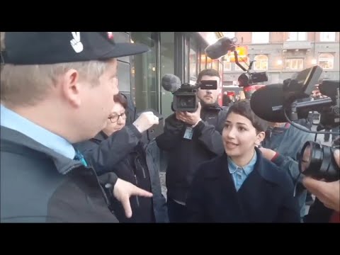 Muslim BBC reporter argues with islamcritic party leader Rasmus Paludan