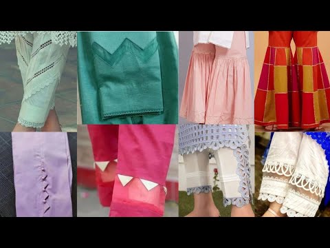 Most Beautiful 🤩 ️ Trouser Ke Designs 2024/Poncha Design/Mohri Design ...