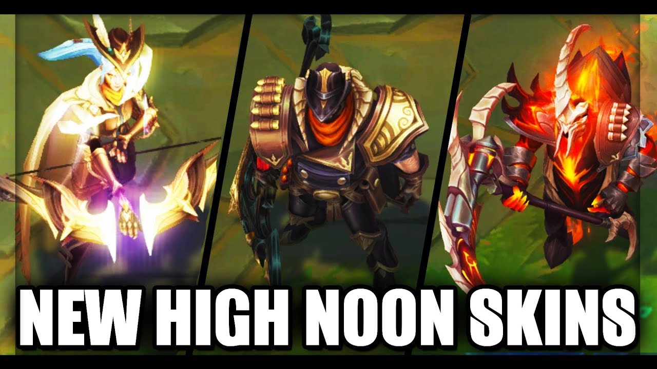All New High Noon Skins Spotlight Ashe, Darius, Hecarim - (League of ...