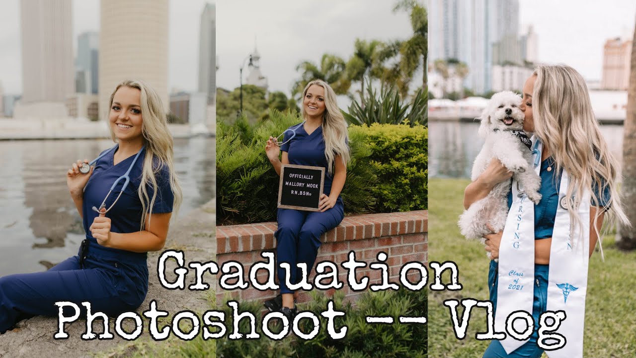 GRADUATION PHOTOSHOOT VLOG | Mallory Weslyn - YouTube