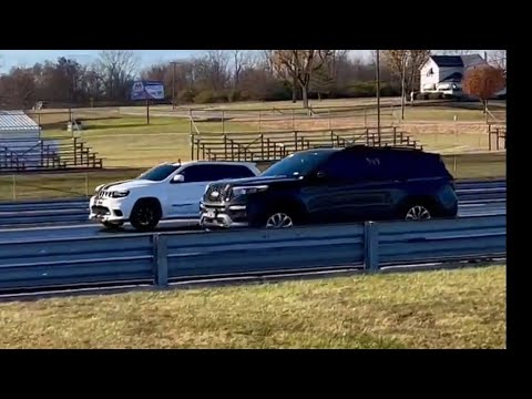 Jeep Trackhawk vs Ford Explorer ST - YouTube