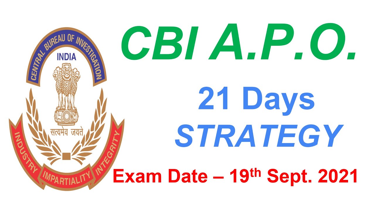 CBI APO strategy 2021 | how to prepare for CBI APO exam | How to ...