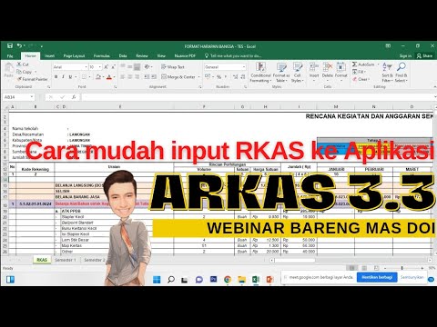 FORMAT MANUAL RKAS SEBELUM INPUT KE ARKAS II Lakukan Cara Ini Agar ...