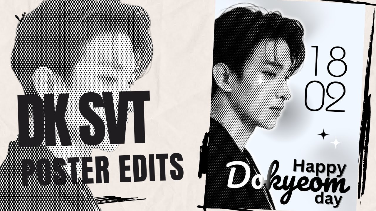 Dokyeom DK SEVENTEEN | KPOP Poster Edits | Canva Poster Tutorial FREE ...