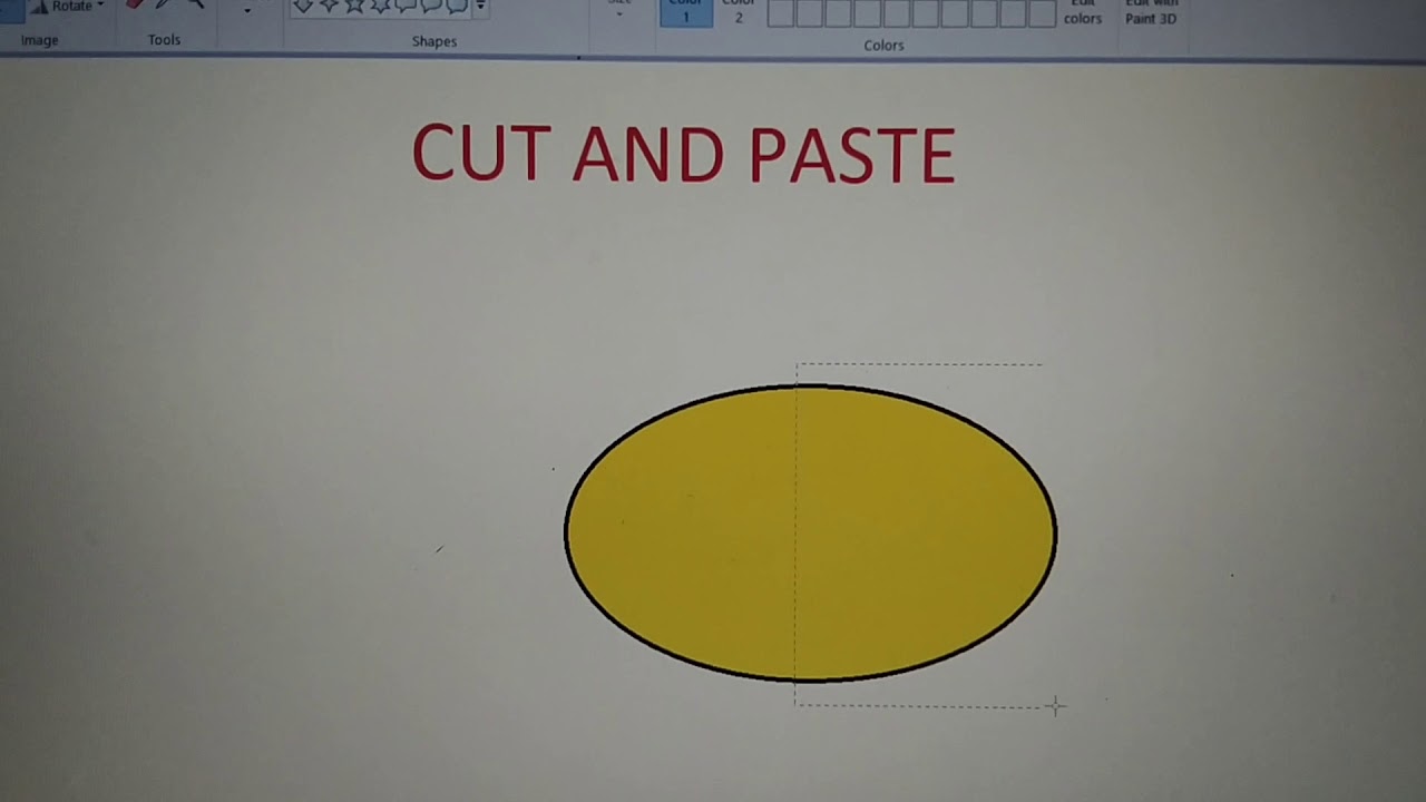 Cut And Paste In MS Paint YouTube Cut And Paste In MS Paint YouTube