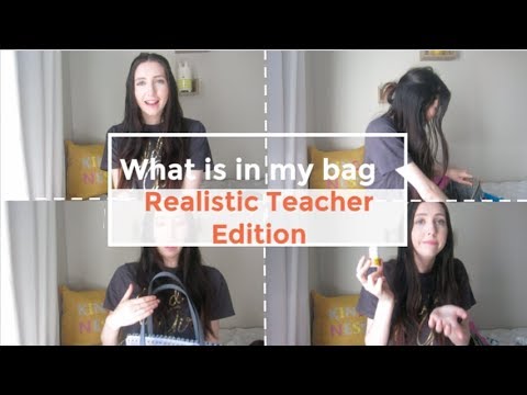 Realistic Whats In My Teacher Bag | UK Teacher - YouTube