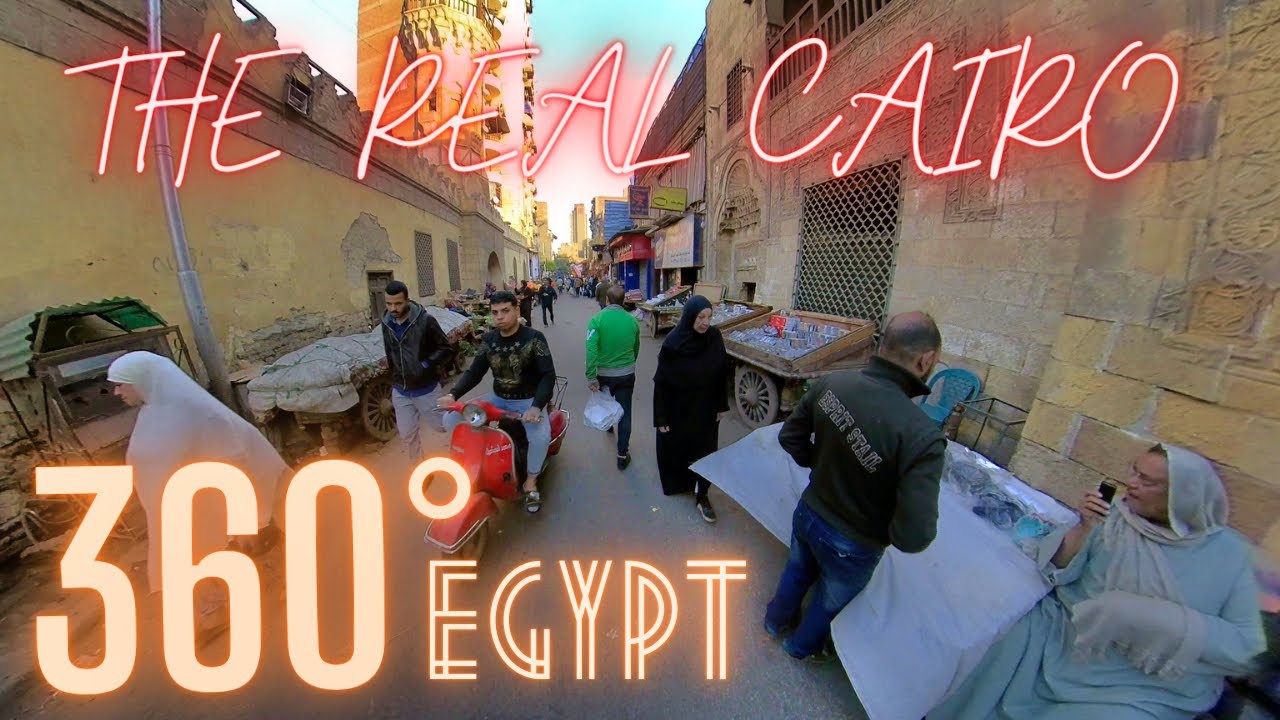🌐 360 EGYPT: 🇪🇬 Walking Tour in the small Streets of the Authentic ...