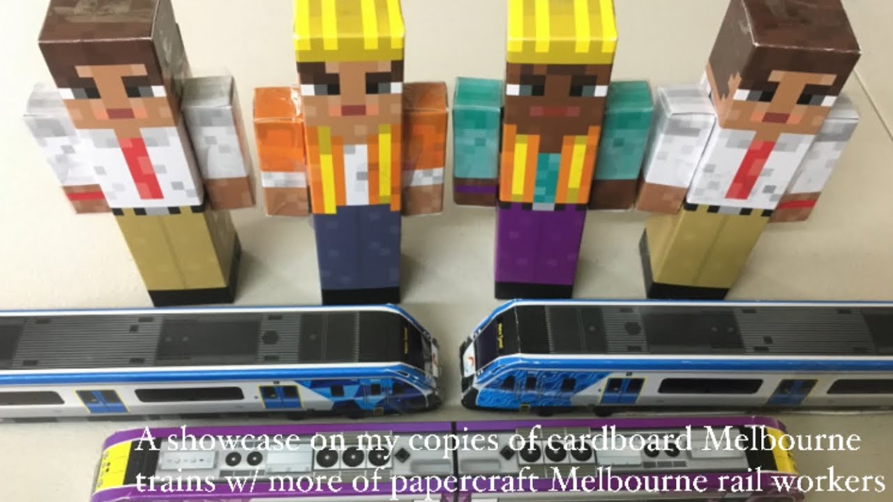 A showcase on my copies of cardboard Melbourne trains w/ more of ...