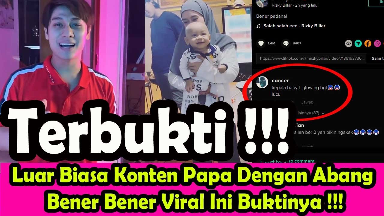 TERBUKTI !!! Luar Biasa Konten Papa Dengan Abang Bener Bener Viral Ini ...