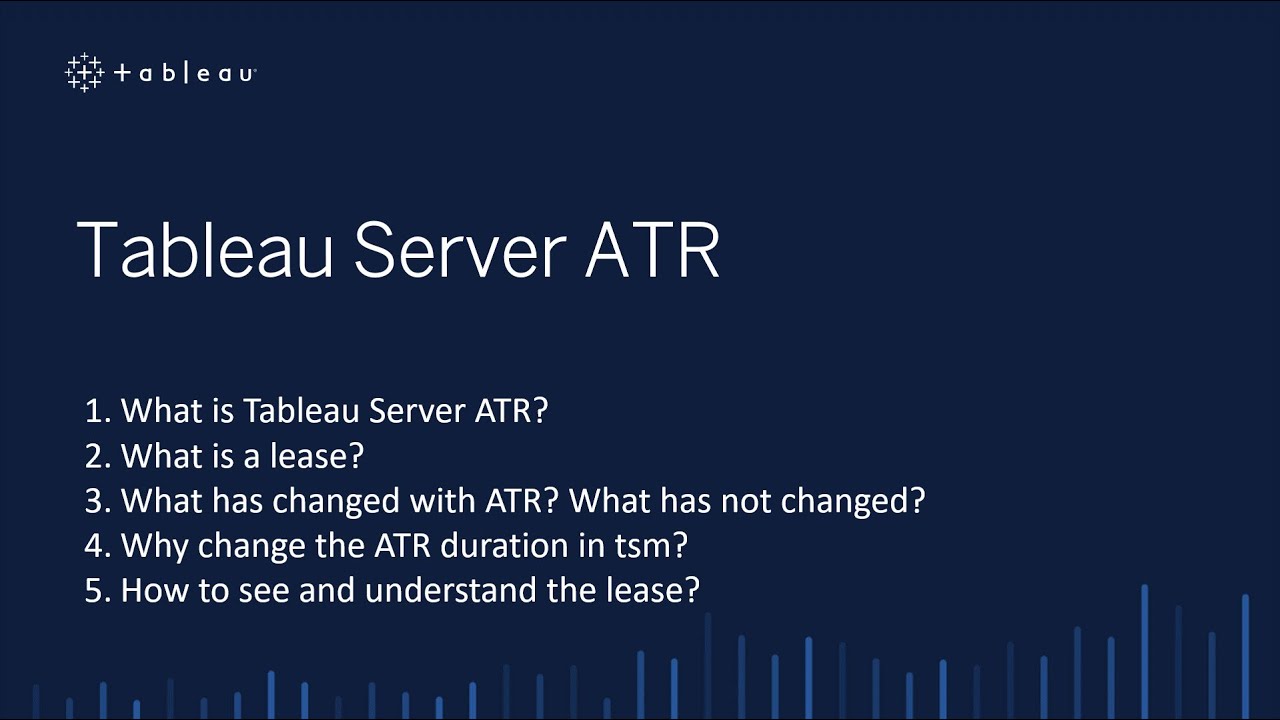 Tableau Server ATR - YouTube