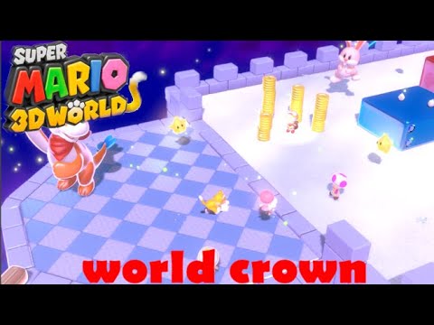 world crown 100% completed champions road super mario 3d world gameplay ...