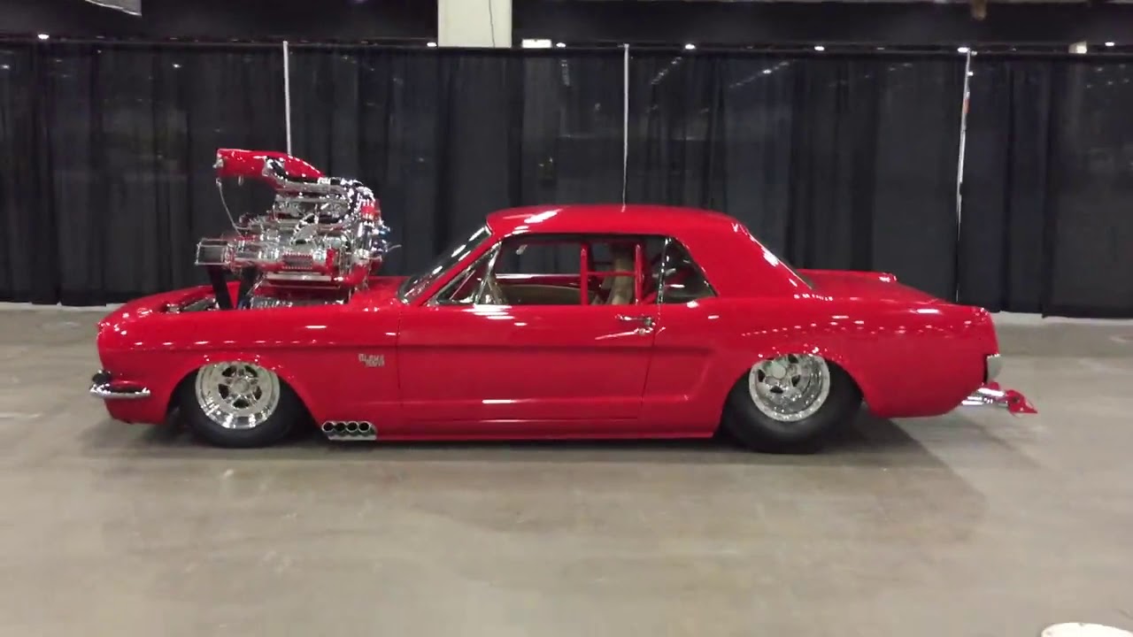 Bradley Gray's Blown Mafia Mustang at Detroit Autorama - YouTube